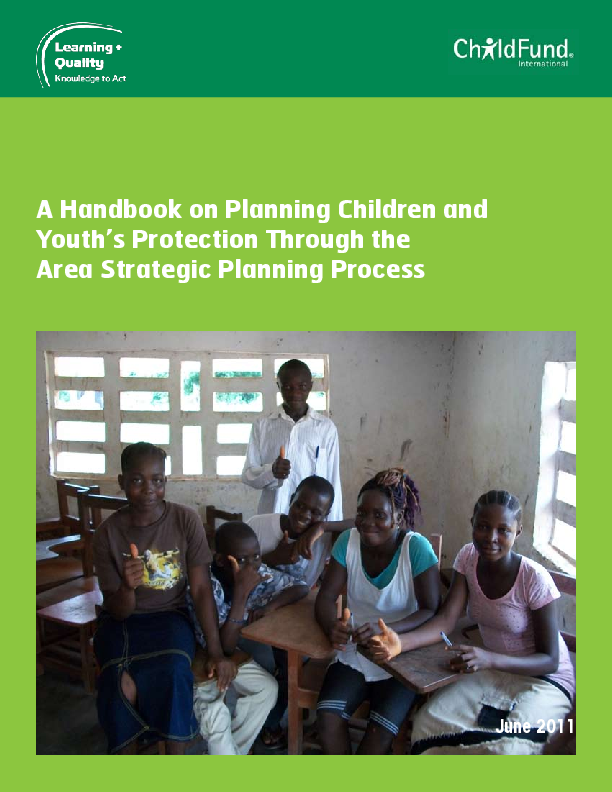Handbook on Planning Children and Youth’s Protection Through the Area ...